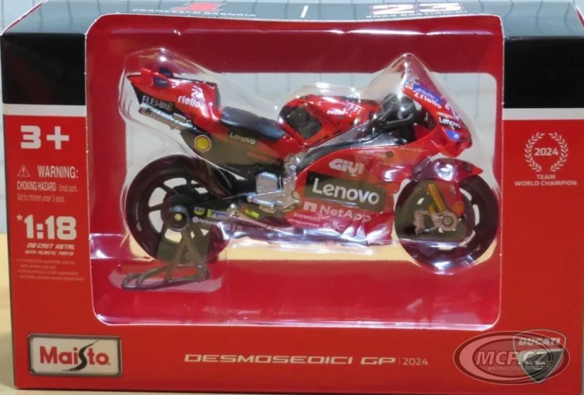 Model Ducati MotoGP GP24 Enea Bastianini #1 1:18 36398E :: Motoshop M.C ...